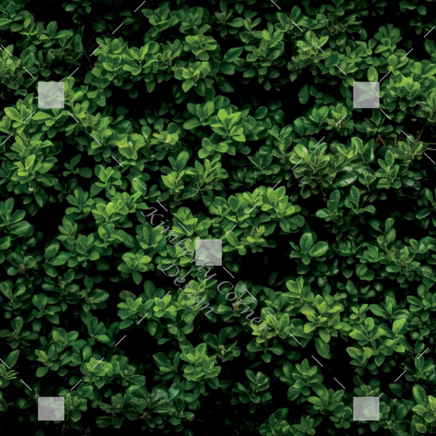 Greenery Wall Digital Backdrop, Backdrop Overlays, Photography ...