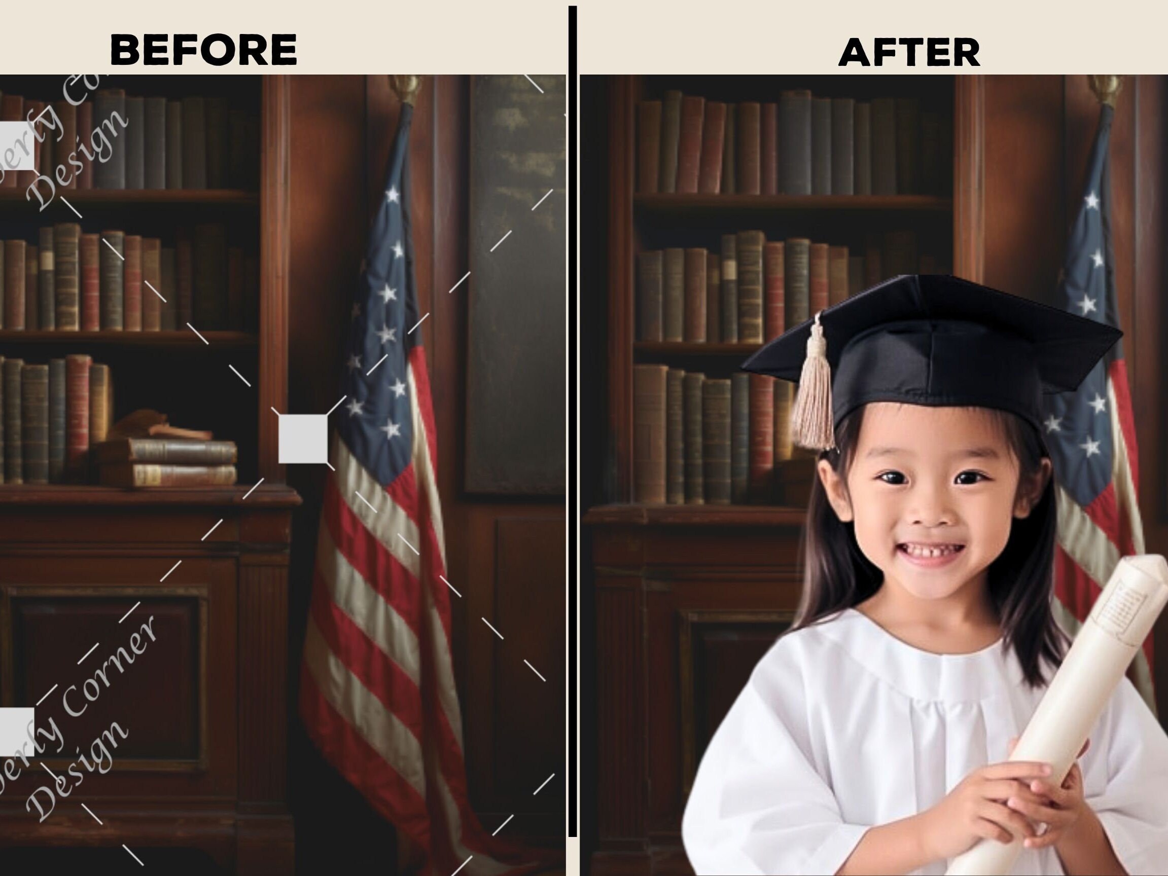 6 - Library Digital Backdrops, Backdrop Overlays, Photography Digital ...