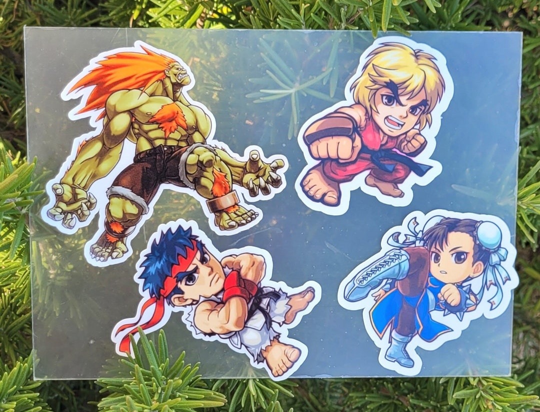 Retro 4 Pcs Die Cut Vinyl Sticker Bundle NOW Includes Blanka Capcom ...