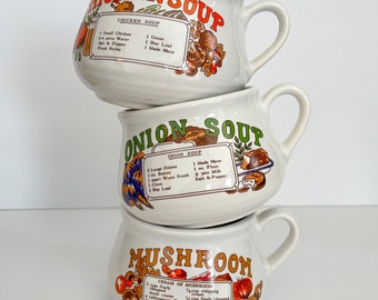 Set of Vintage Soup Bowls - Etsy