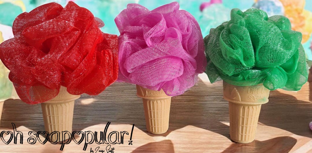 Scrunchy Cone Shower Scrub Soap - Etsy