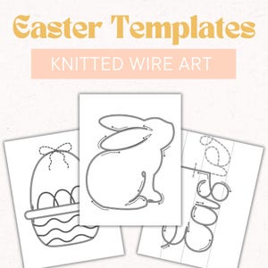 Knitted Cord Templates for Easter - Etsy