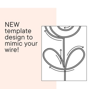 Flower Template Bundle for Knitted Wire Bending| Icord Printable ...