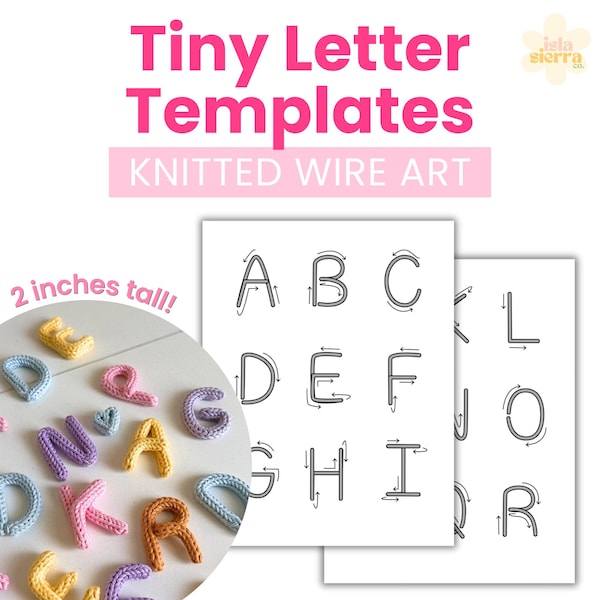 Crochet Mini Letters - Etsy