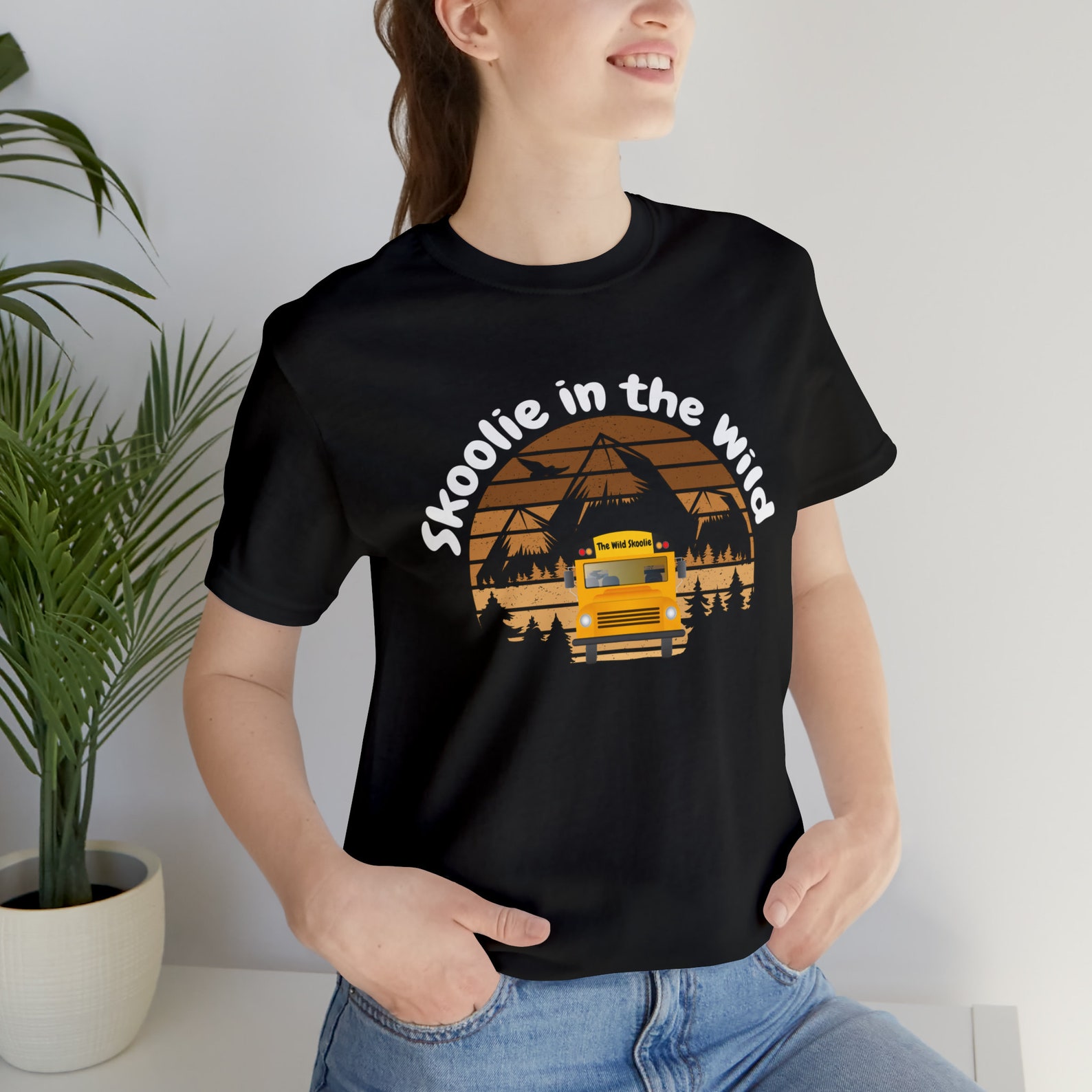 Skoolie in the Wild Tshirt, Boondocking Tshirt, Skoolie Shirt, School ...