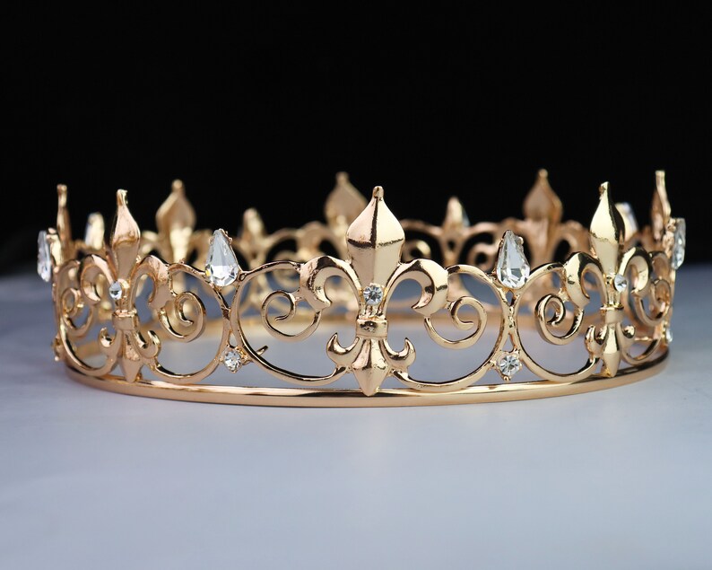 Stunning Crystal Wedding Tiara Vintage Gold Bridal Crown Stone - Etsy