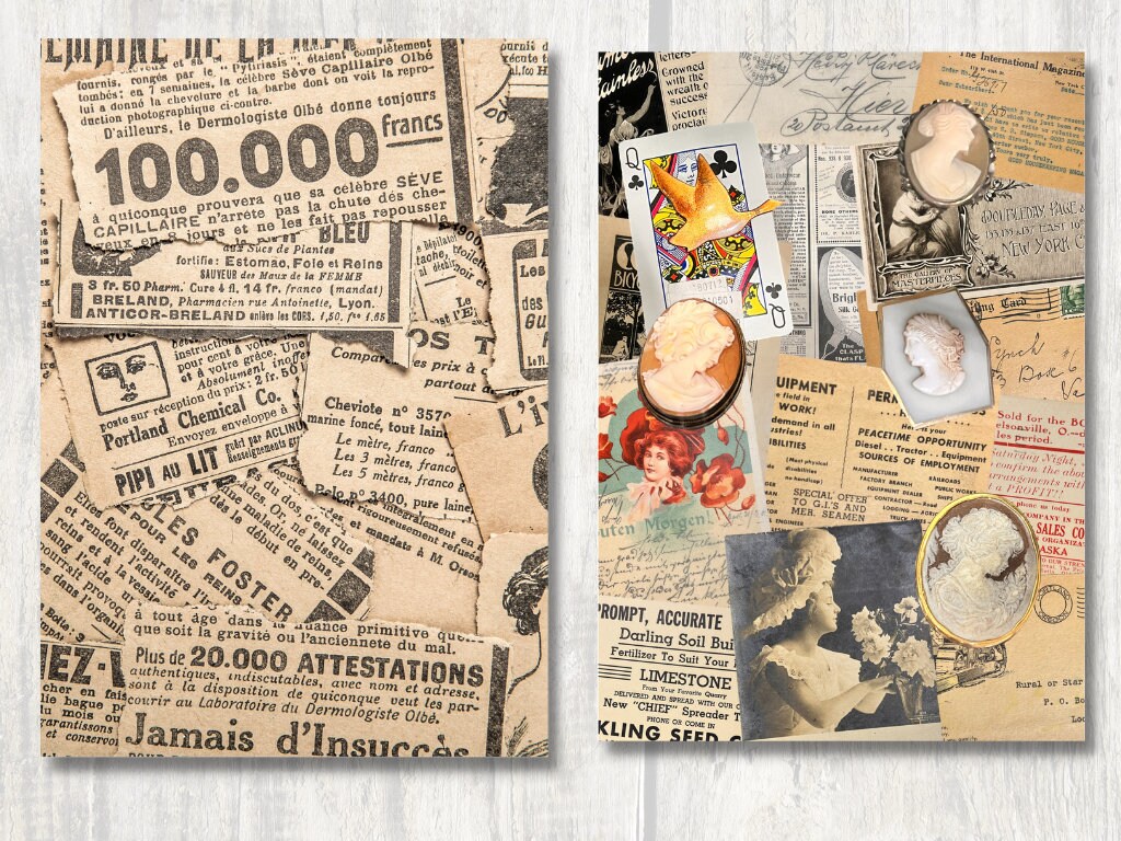 Vintage Ephemera Printable Collection - Instant Download - Etsy