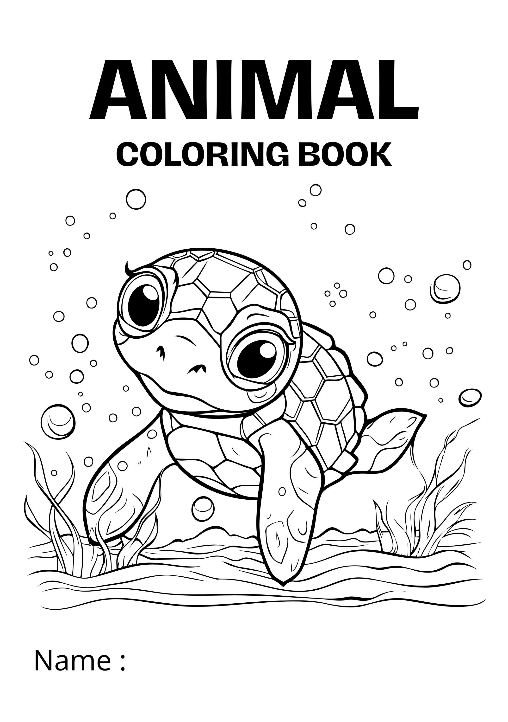 Animal Coloring Sheets - Etsy