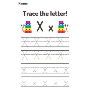 Trace the Alphabet - Etsy