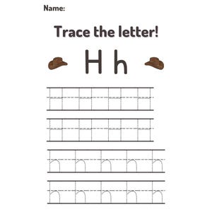Trace the Alphabet - Etsy
