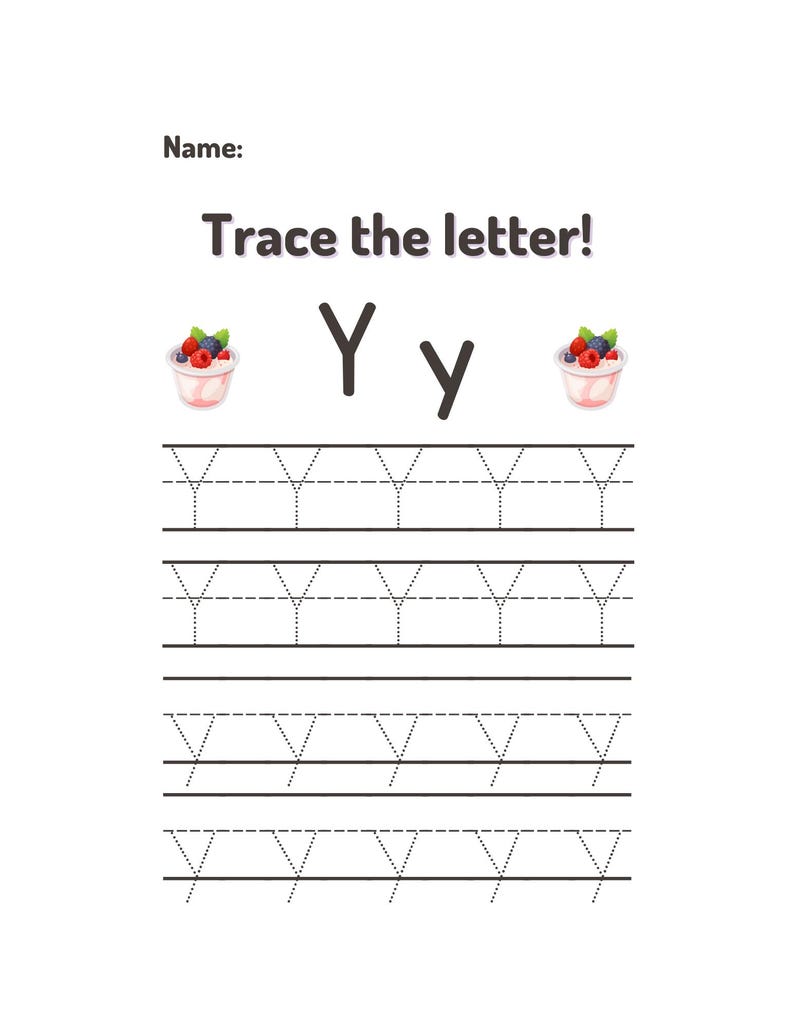Trace the Alphabet - Etsy