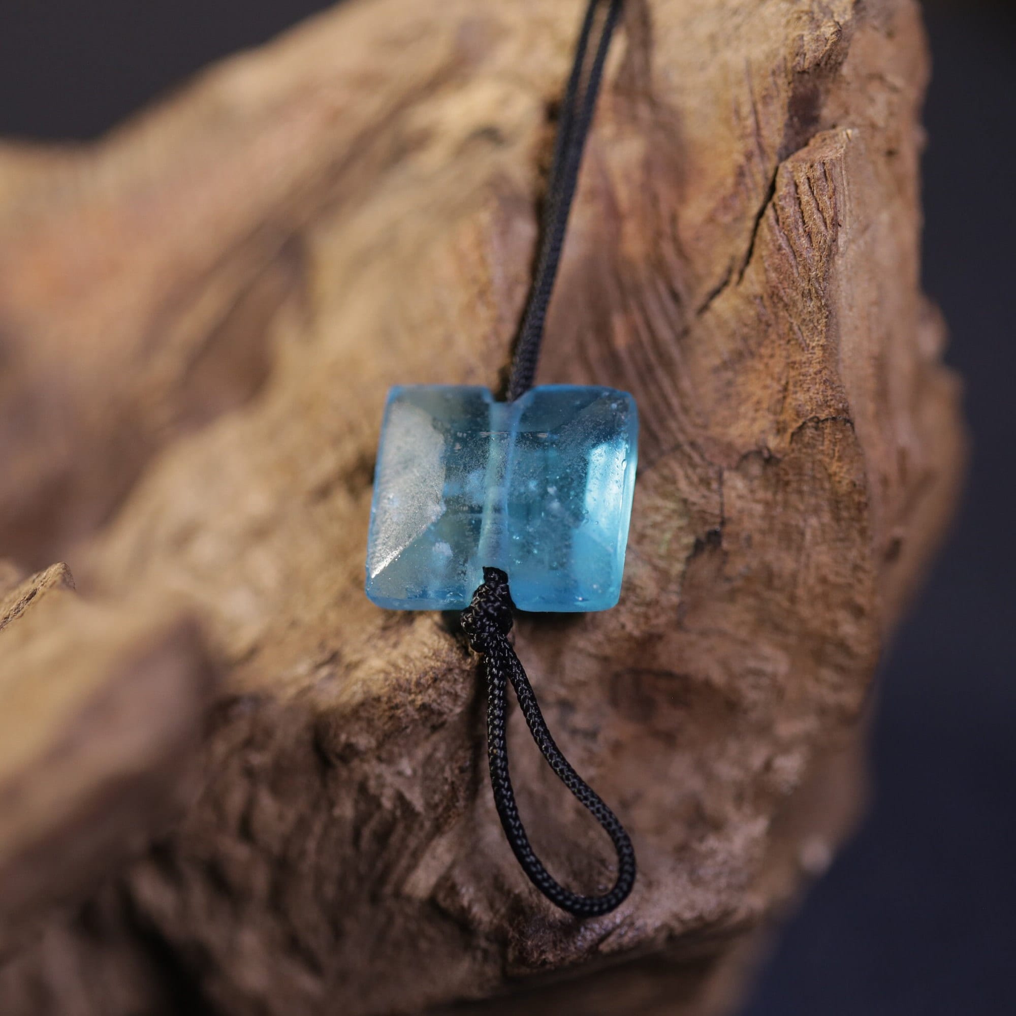 Blue Jadeite Glass Pendant Natural Clear Jadeite Bead - Etsy