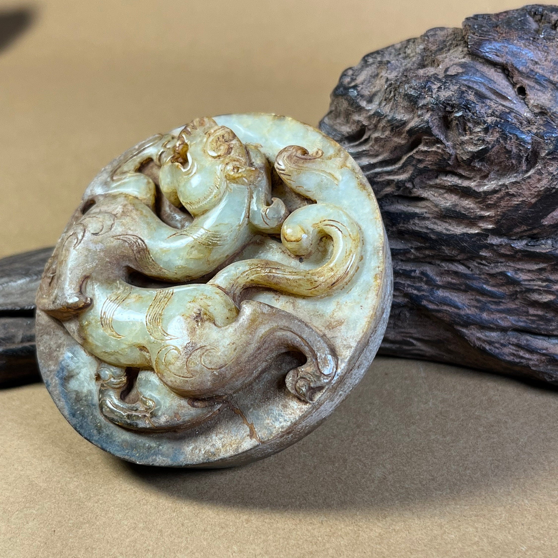 Ancient Sword Pommel Jade Han Dynasty White Jade Trinket - Etsy