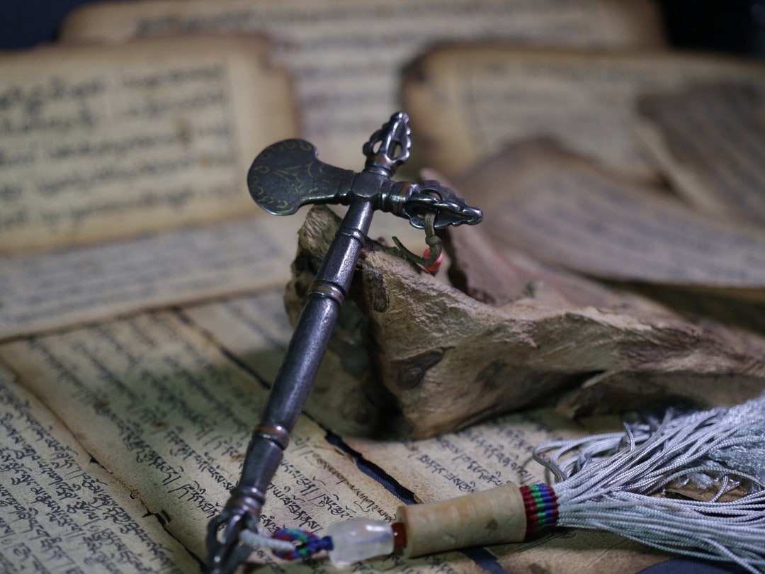 Antique Tibetan Thokcha Dharma, Buddhist Ritual Amulet Pickaxe ...