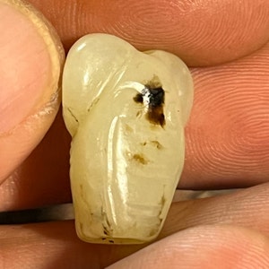 White Hetian Seed Jade Goat Pendant Antique Chinese Jade - Etsy