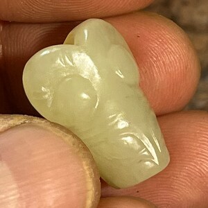 White Hetian Seed Jade Goat Pendant Antique Chinese Jade - Etsy