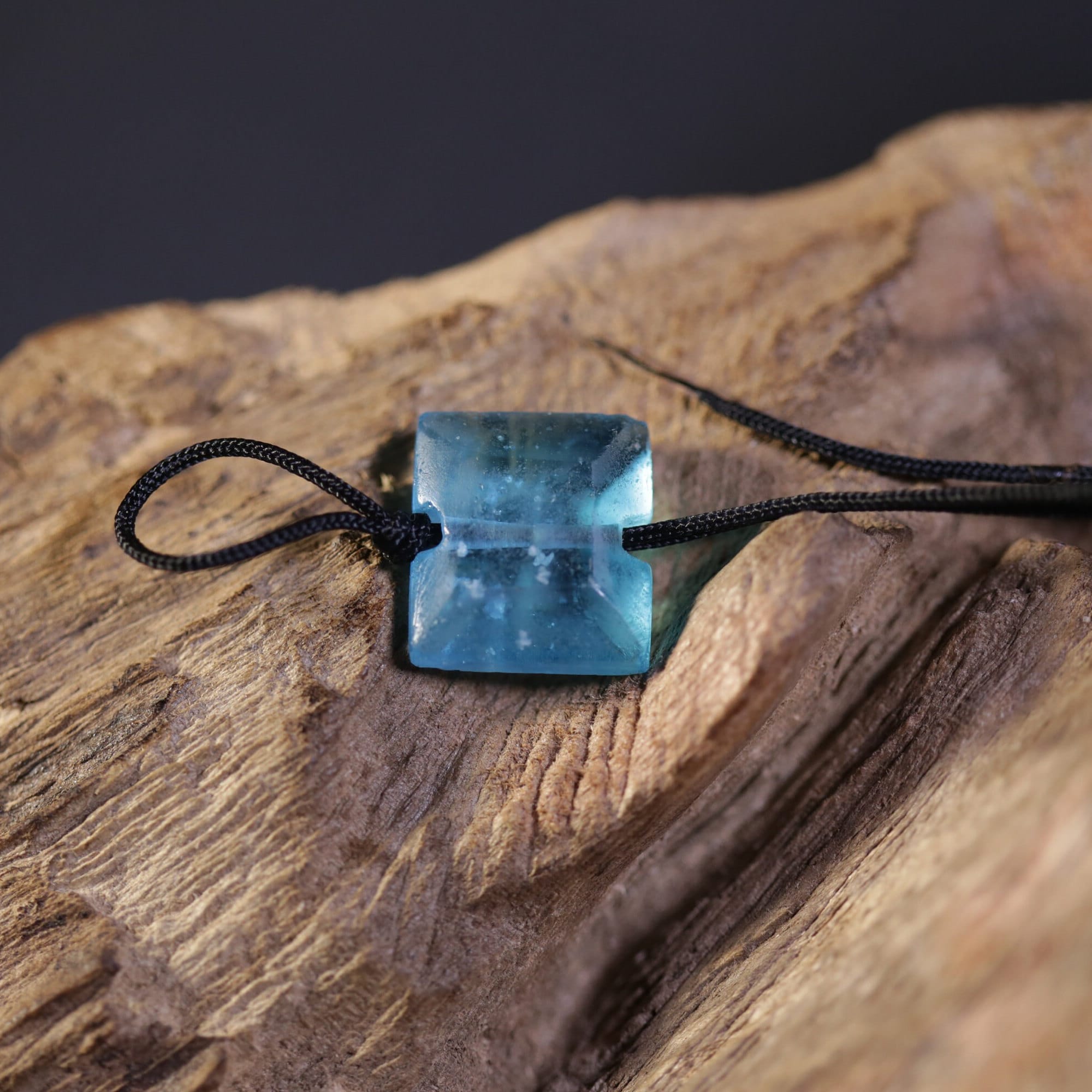 Blue Jadeite Glass Pendant Natural Clear Jadeite Bead - Etsy