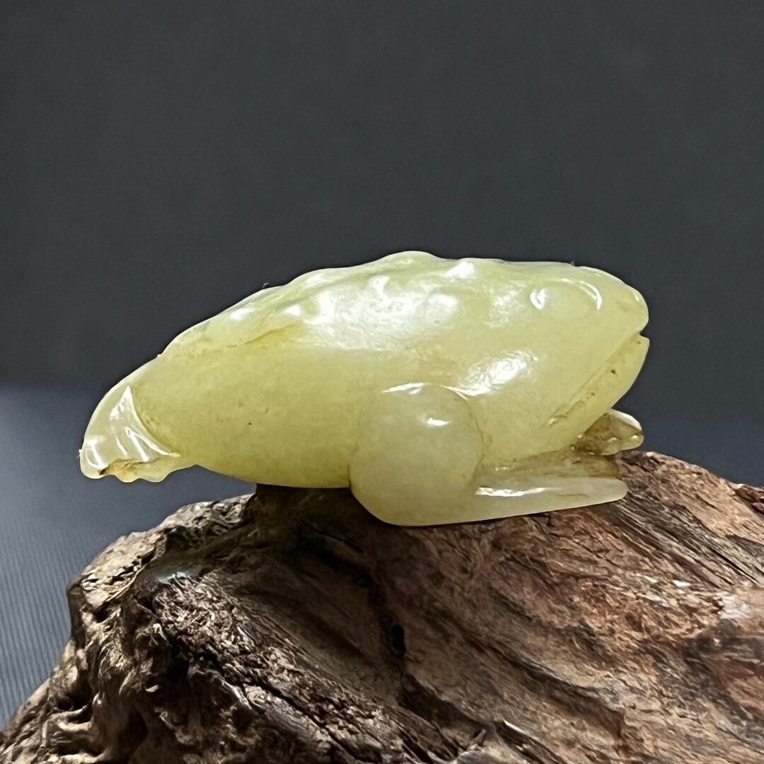 Hetian Seed White Jade Toad Pendant, Collectible Antique Chinese Jade ...