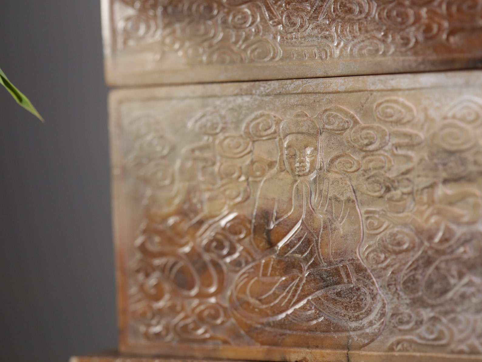 Buddhist Bone Relic Box Yellow Jade Sarira Box Antique Home - Etsy