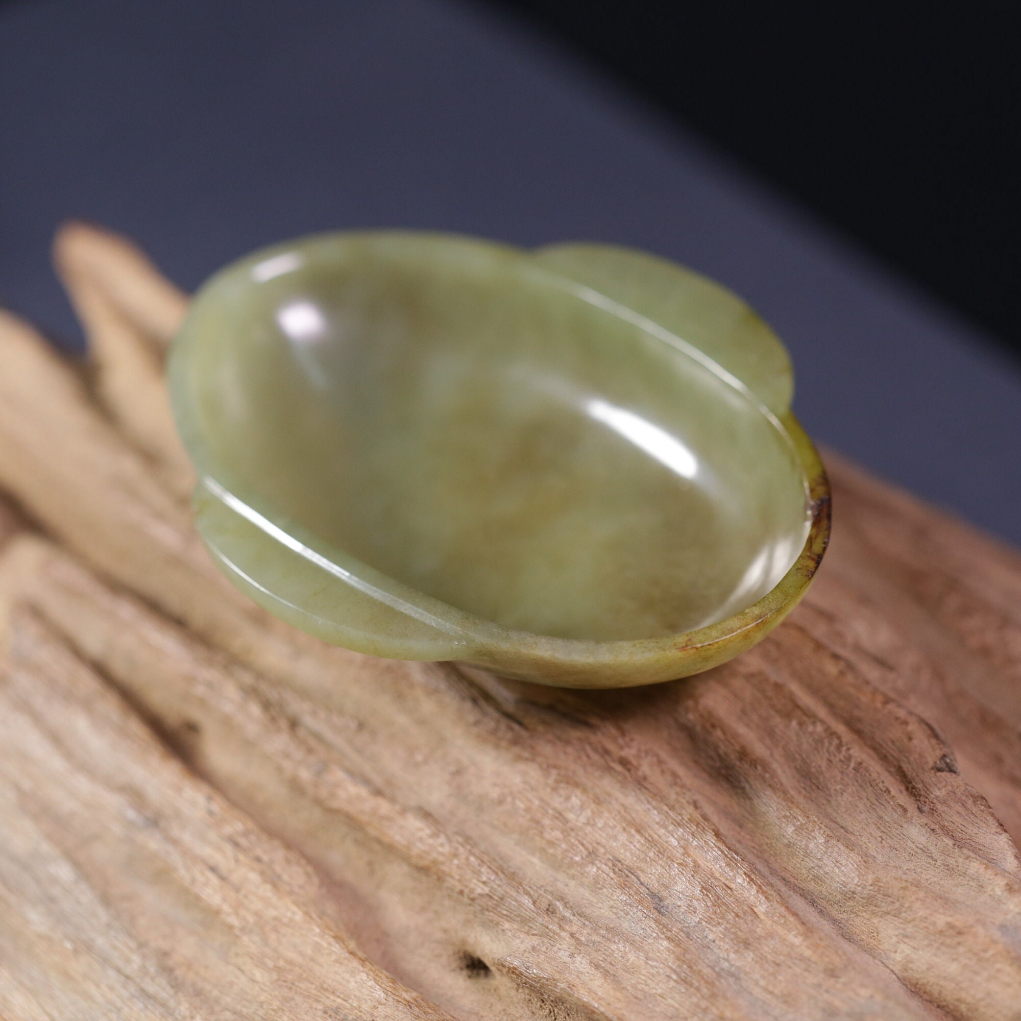 Han Dynasty Lacquer Ear Cup Yellow Jade Ear Cup Antique Home - Etsy