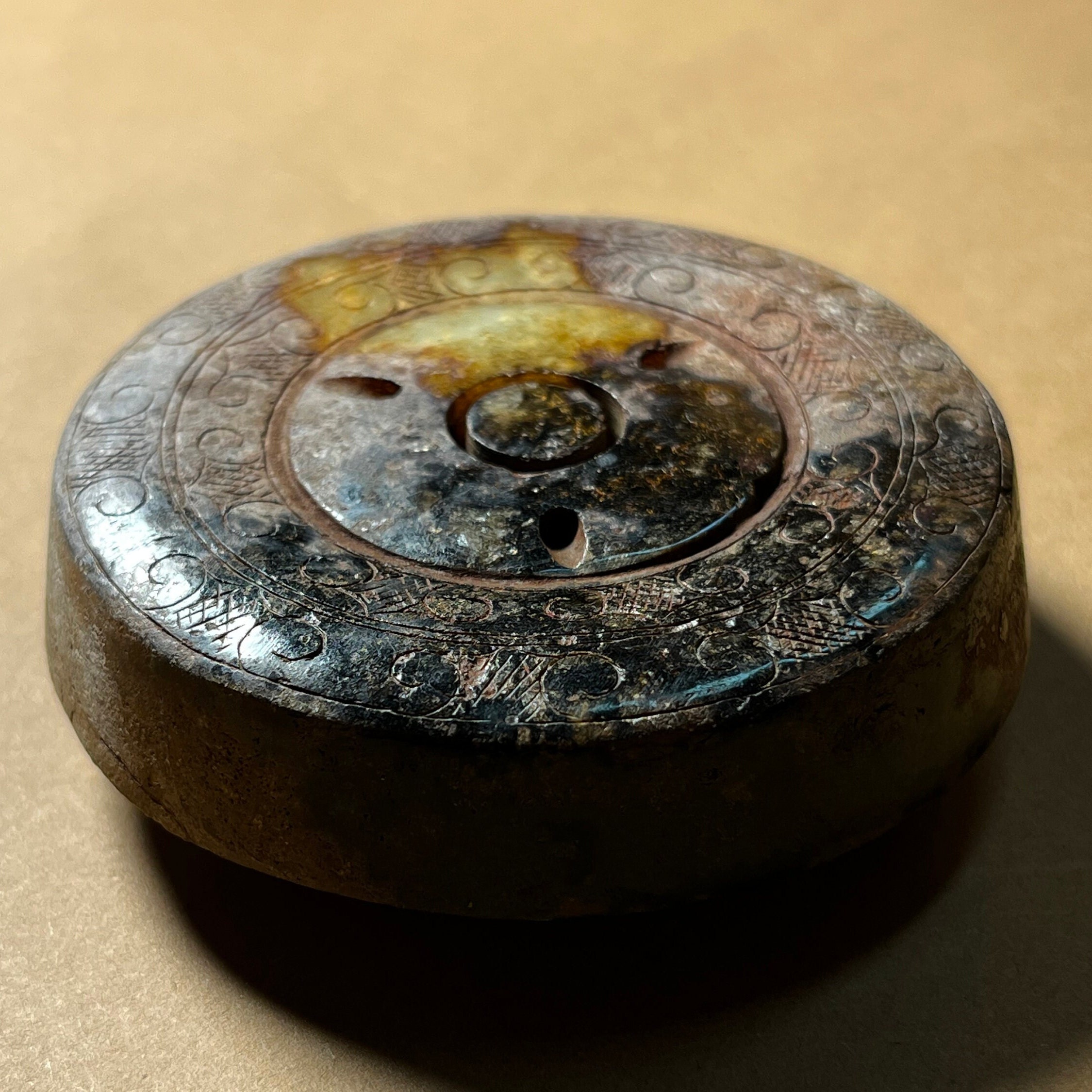 Ancient Sword Pommel Jade Han Dynasty White Jade Trinket - Etsy