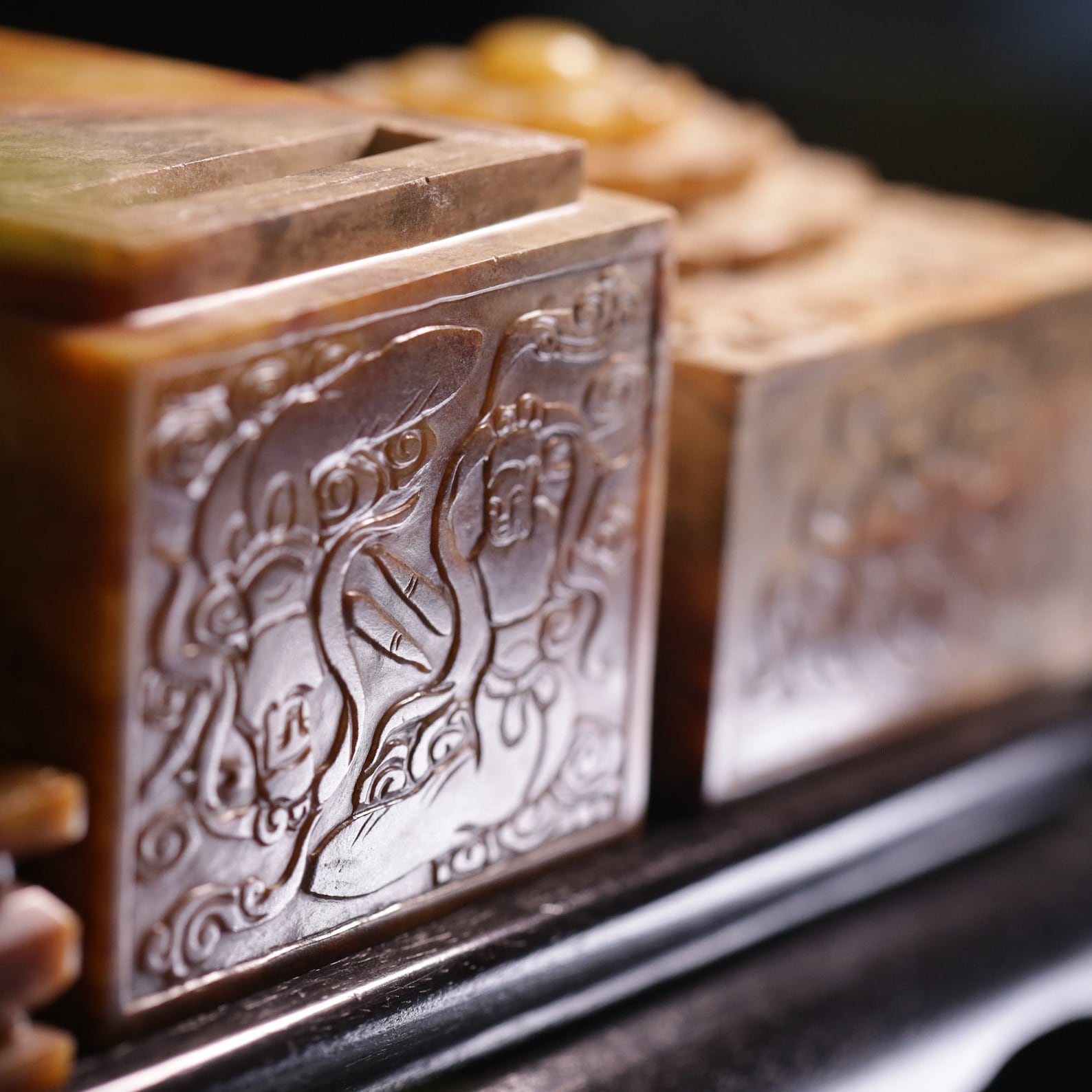 Buddhist Bone Relic Box Yellow Jade Sarira Box Antique Home - Etsy