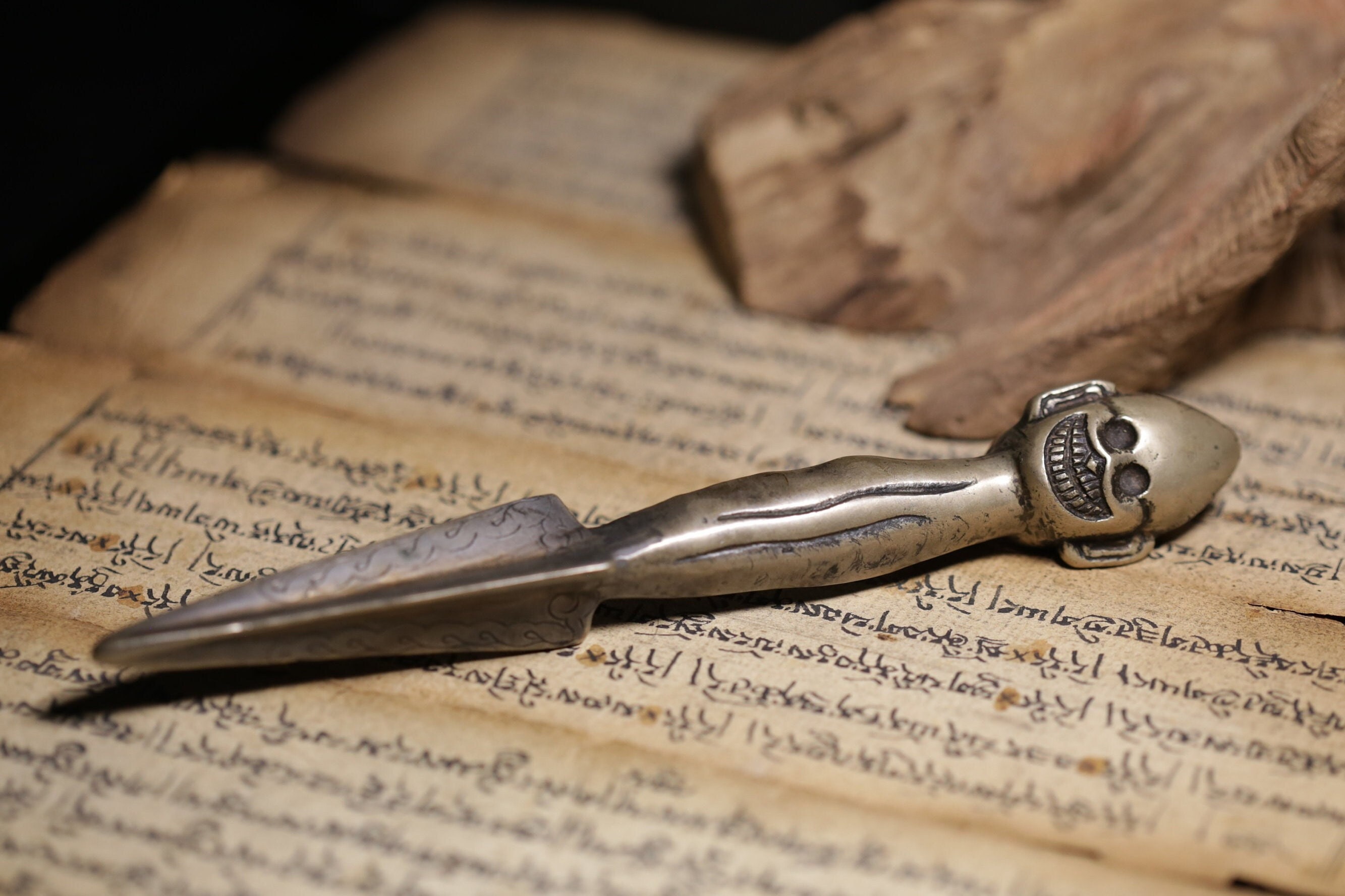 Tibetan Copper Dorje Phurba Old Buddist Dorje Dagger With a - Etsy