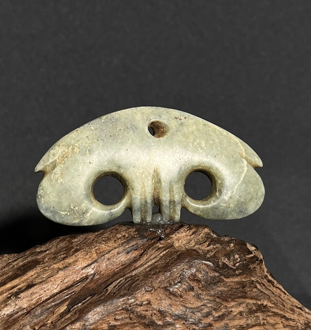 Antique Chinese Jade Charm, Chinese Hemo Jade Pendant, Collectible ...