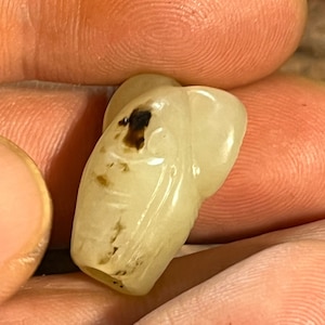 White Hetian Seed Jade Goat Pendant Antique Chinese Jade - Etsy