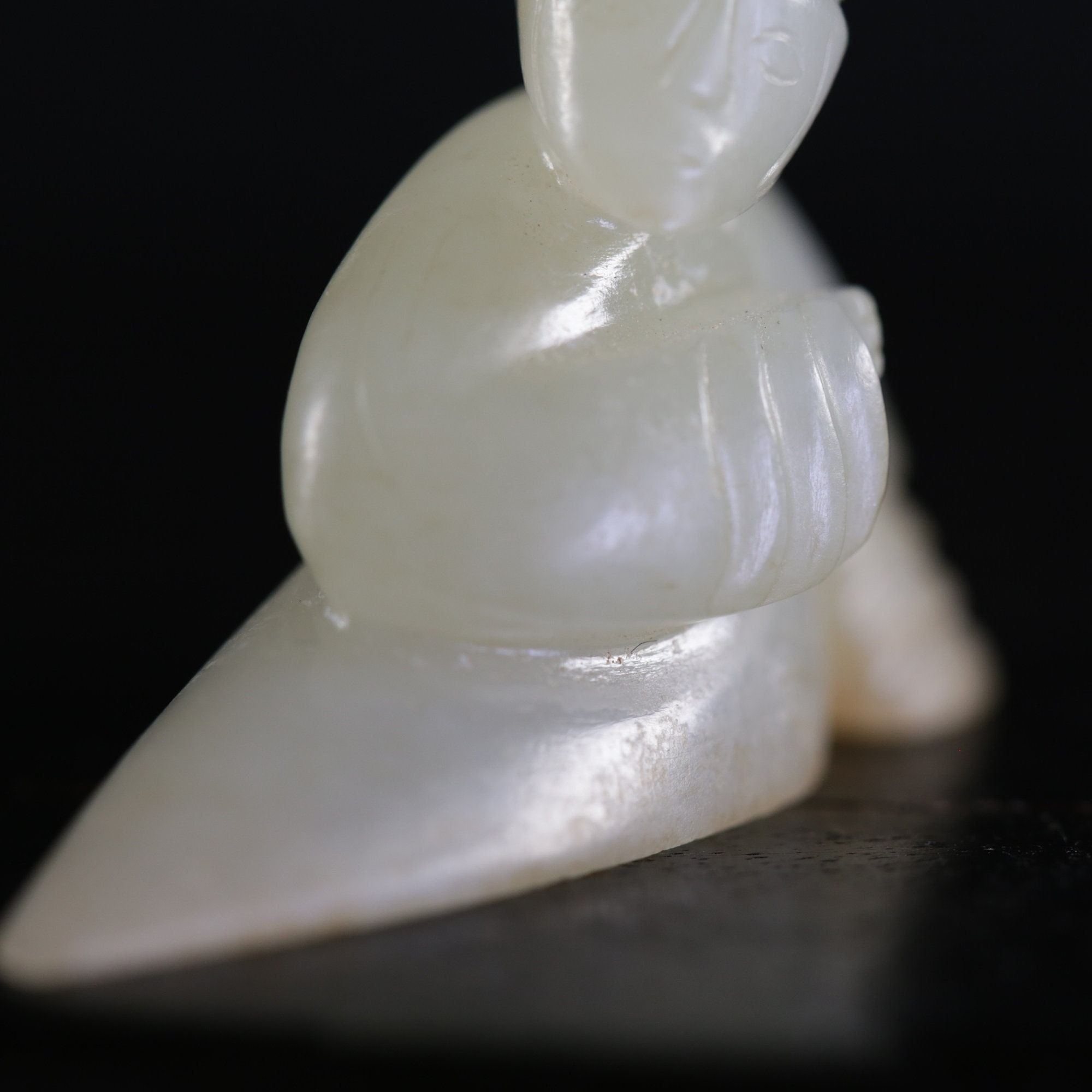 Antique Human Jade Statue, High-quality Jade Figurine, Home Decor or ...