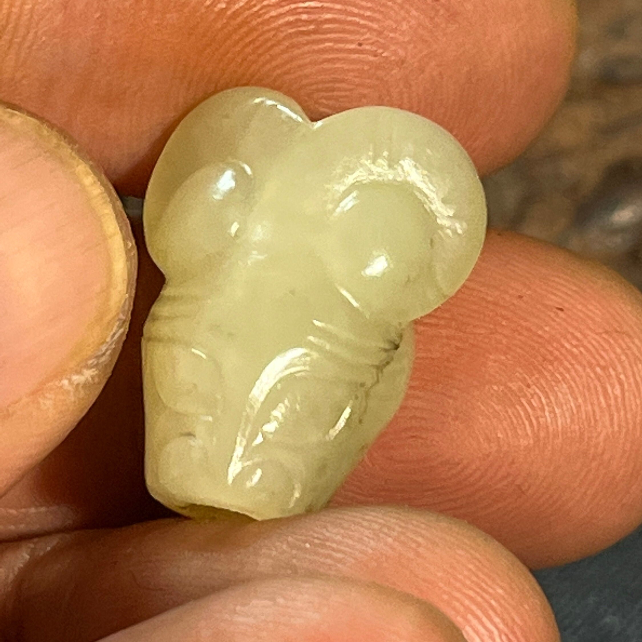 White Hetian Seed Jade Goat Pendant Antique Chinese Jade - Etsy