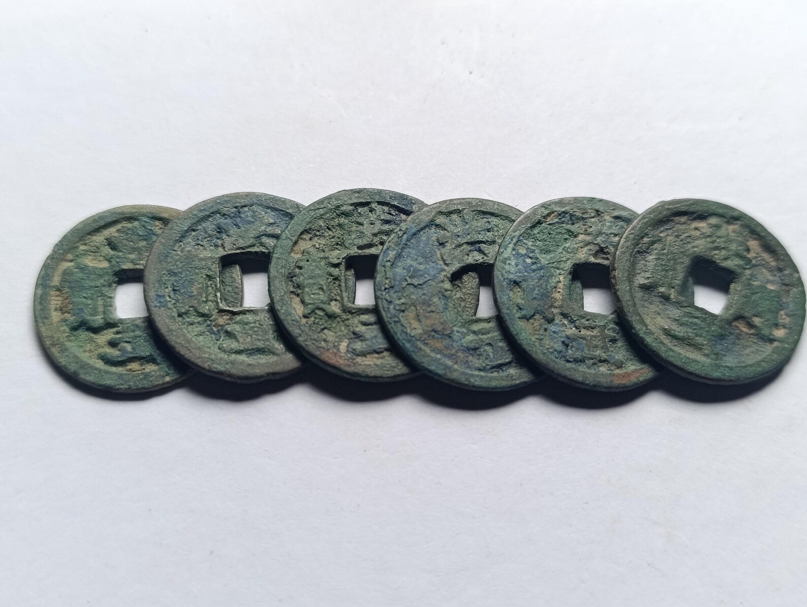 Lot of 6 Pieces Ancient Chinese Coins Hong Wu Tong Bao Ming Dynasty - Etsy