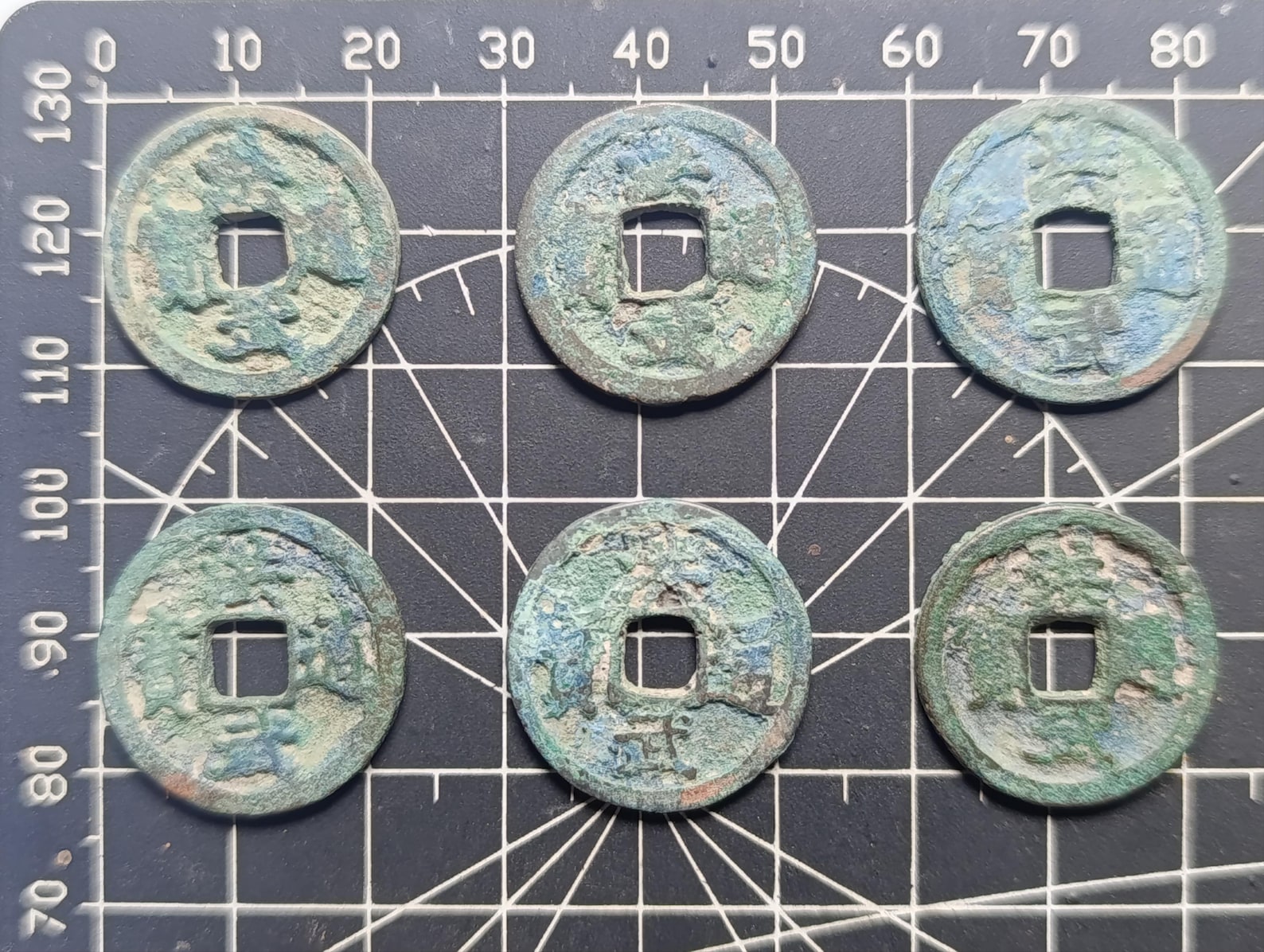 Lot of 6 Pieces Ancient Chinese Coins Hong Wu Tong Bao Ming Dynasty - Etsy