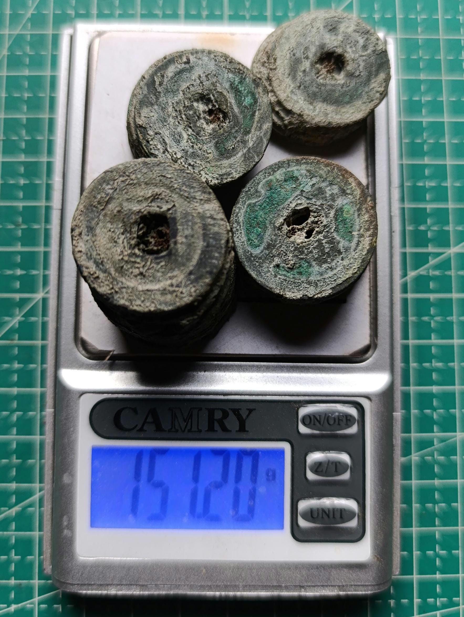 Ancient Chinese Shipwreck Fossil Coin Clump 14th-15th Century Song ...