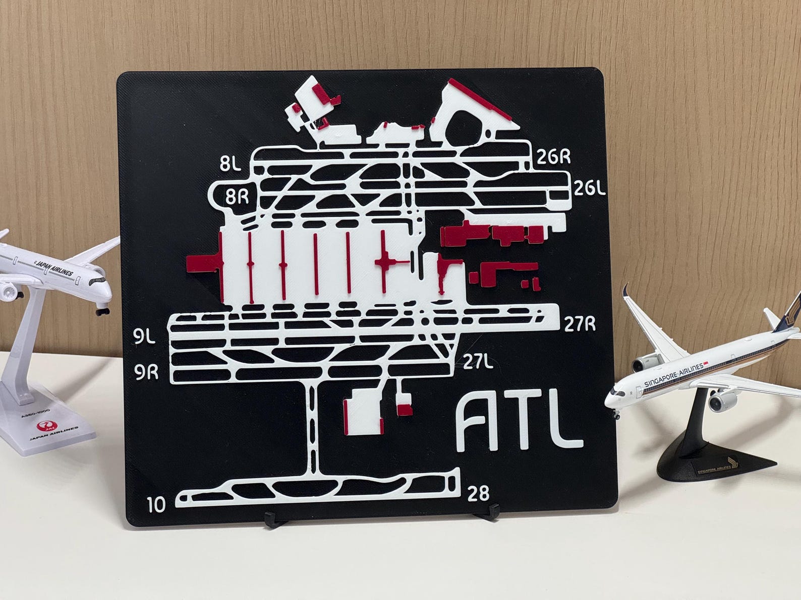 ATL Airport Map, Airport Diagram | Atlanta, Georgia | 3D Printed - Etsy