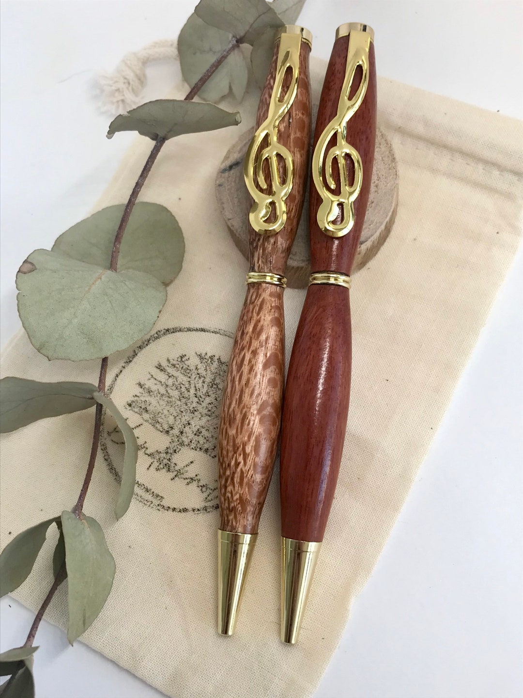 Wood Pen With Table Cleft Clip - Etsy
