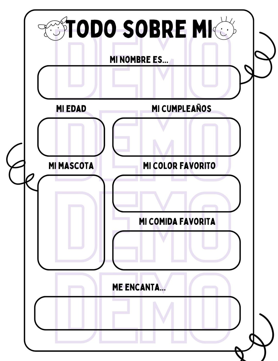 Spanish Reflection Sheet PDF| Printable | Ficha De Reflexión En Español ...