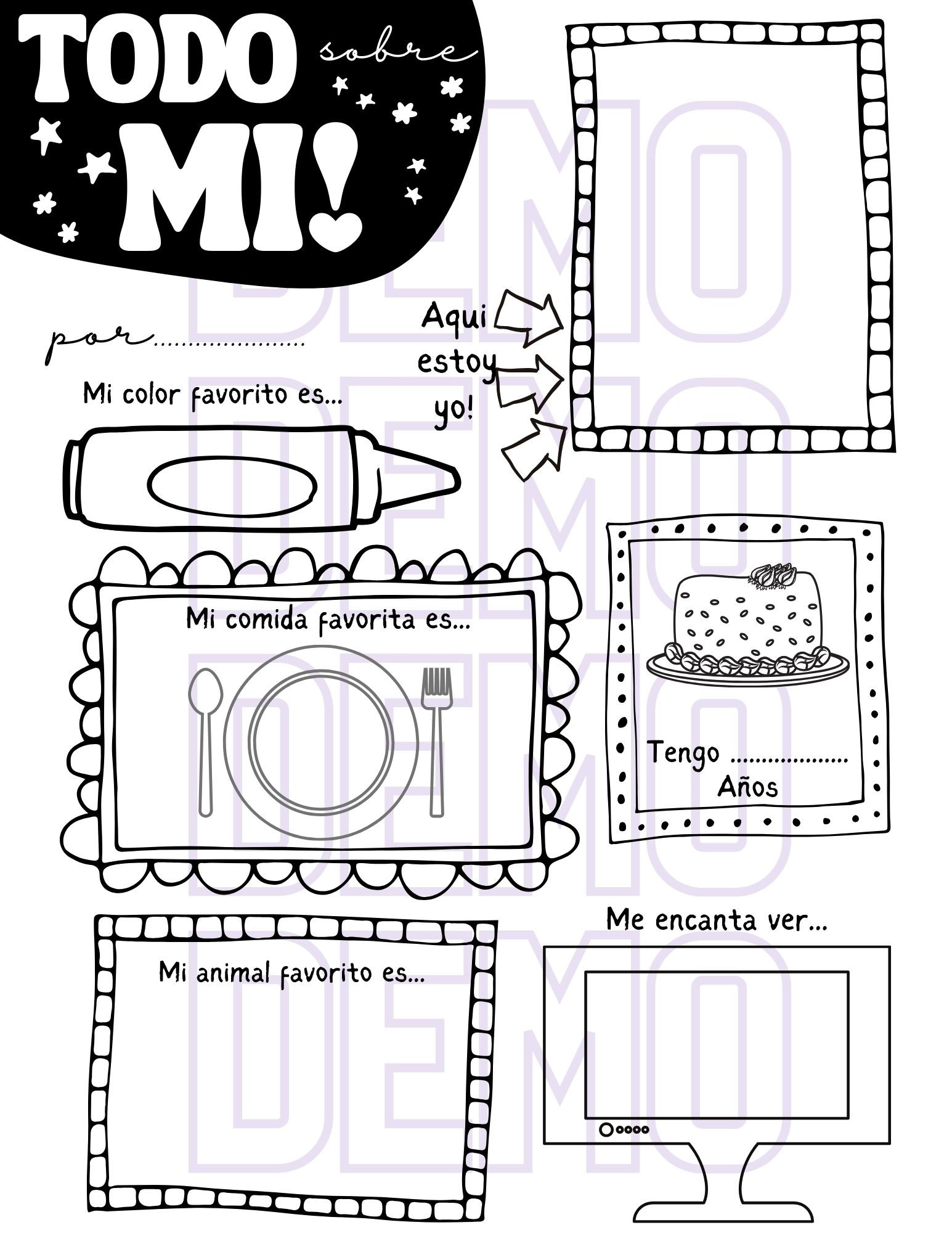 Spanish Reflection Sheet PDF| Printable | Ficha De Reflexión En Español ...