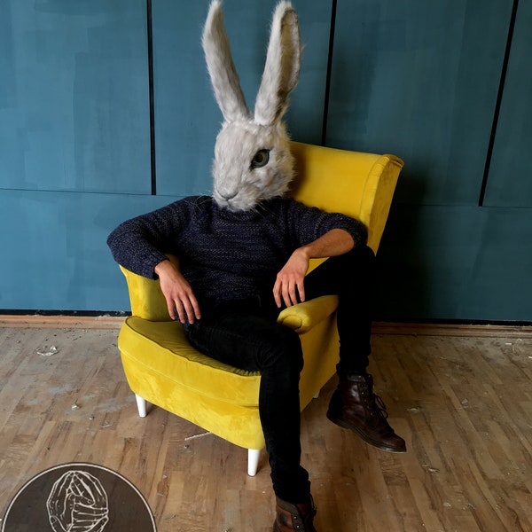 Rabbit Mask - Etsy