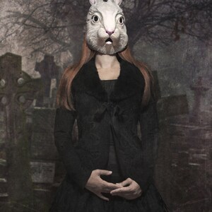 Rabbit Mask - Etsy
