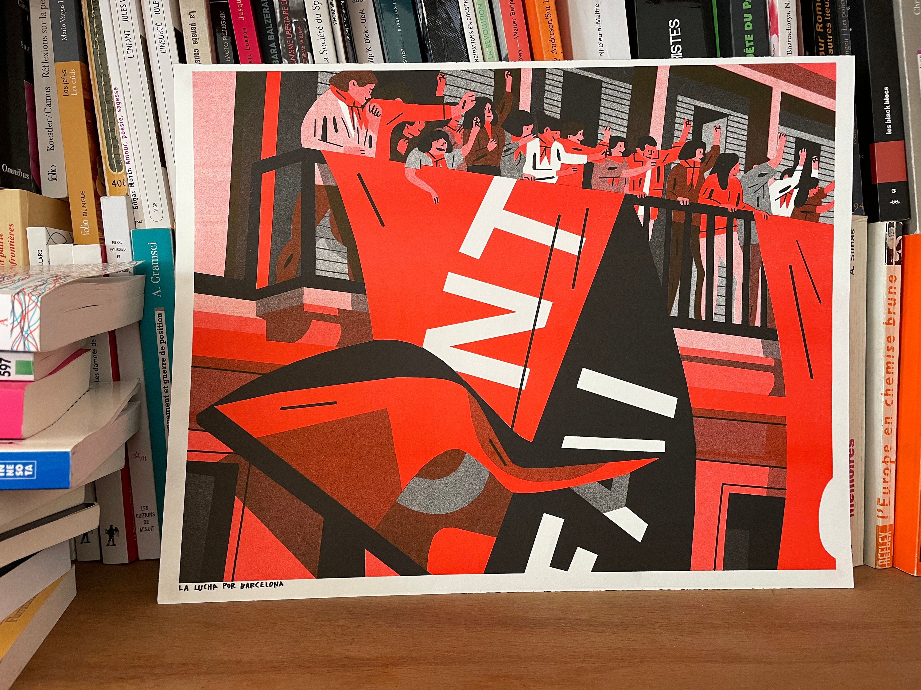 Libertarian Poster Risography A3 Barcelona Anarchist 1936 - Etsy