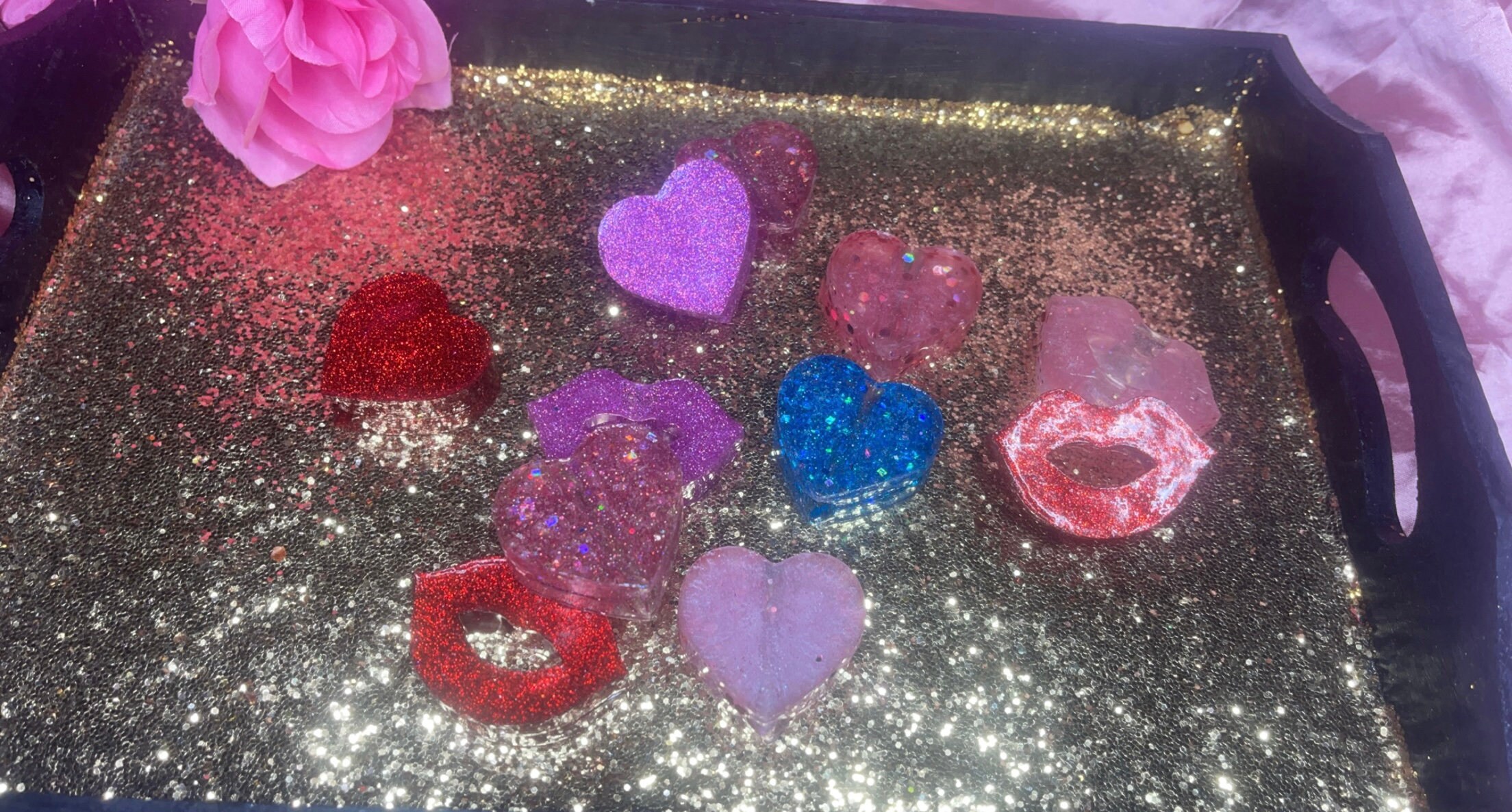 Heart Straw Toppers Lips Straw Topper Bling Straw Topper Valentine Day ...