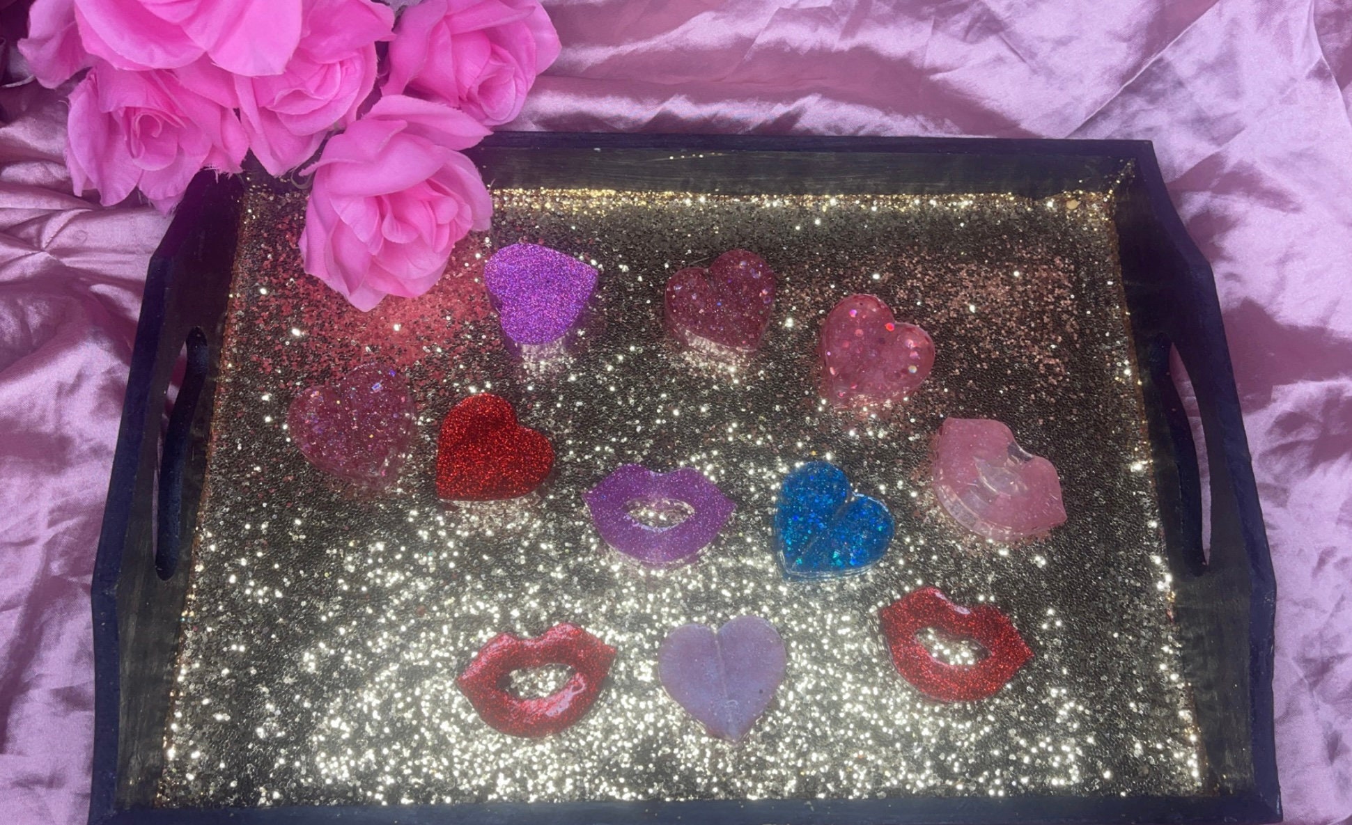 Heart Straw Toppers Lips Straw Topper Bling Straw Topper Valentine Day ...