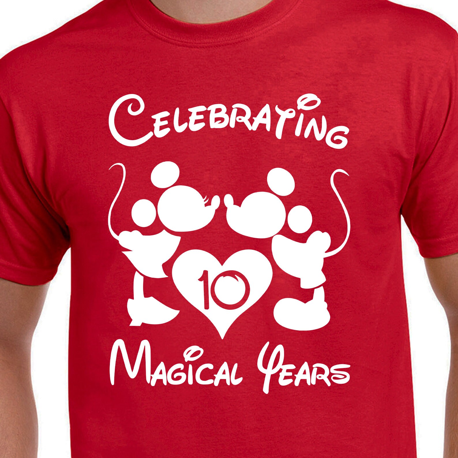 Celebrating 10 Magical Years Cut Files Cricut Silhouette - Etsy