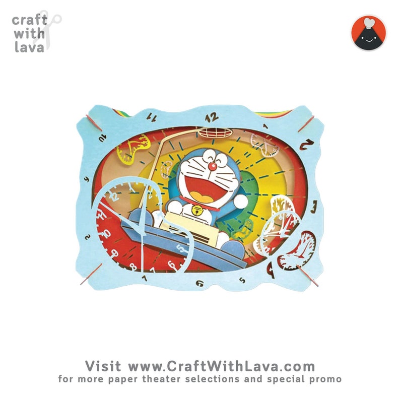 Paper Theater Doraemon Time Machine ドラえもん PAPER THEATER - Etsy