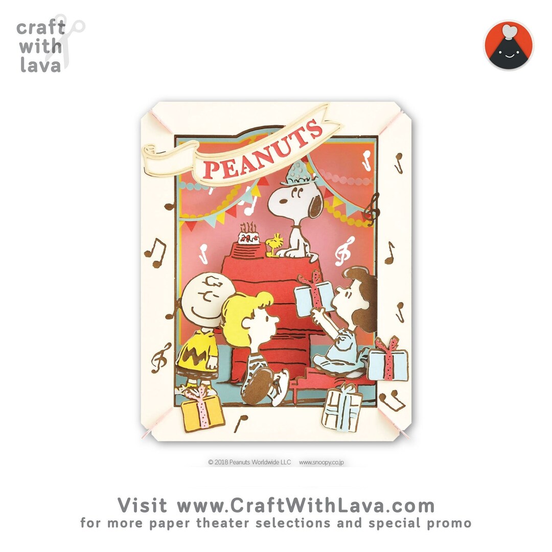 Paper Theater | Peanuts | Happy Birthday ( PEANUTS Snoopy Charlie Brown ...