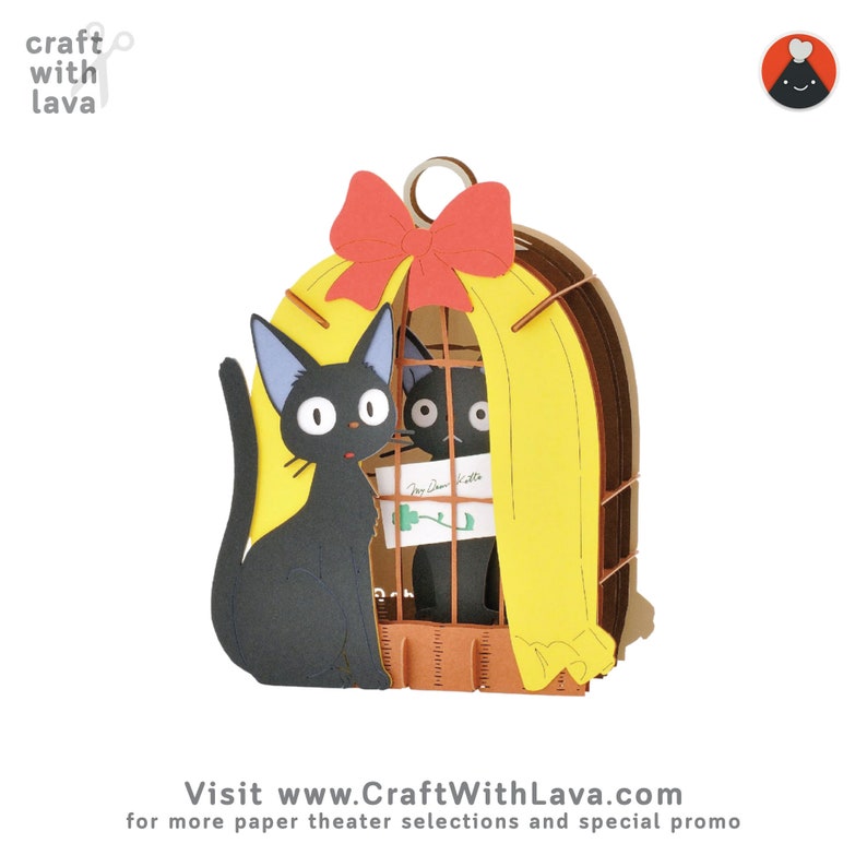 Paper Theater | Kiki's Delivery Service | I Am I (kiki's Cat Jiji) ( 魔女 ...