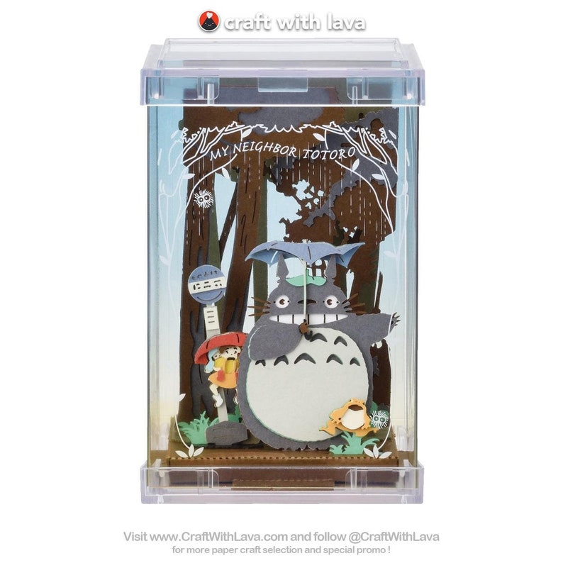 Paper Theater Cube | My Neighbor Totoro | Rain Sound Dance ( となりのトトロ ...