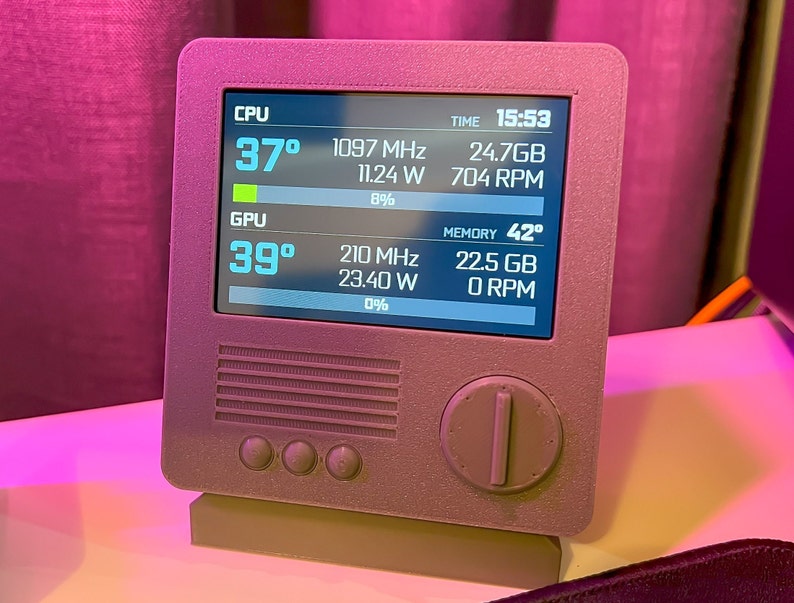 Old TV Sensor Panel Aida64 Windows Compatible Monitoring - Etsy Australia