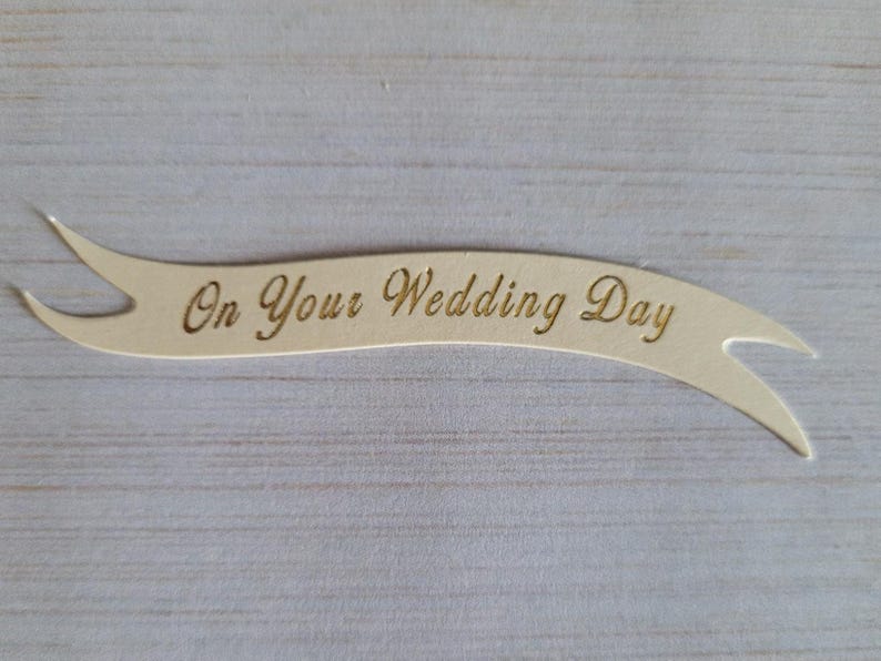 Congratulations Themed Bundle - 60 Banners. Gold Print on Cream Card ...